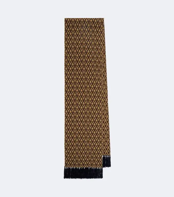 Valentino Garavani Toute La V Virgin Jacquard Wool Scarf - Multicoloured