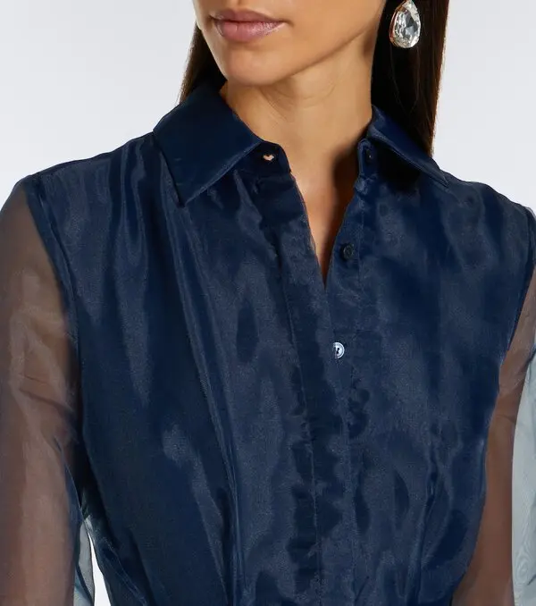 Simkhai Montgomery Shirt Dress - Blue