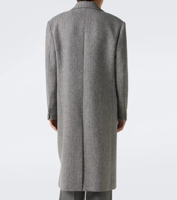 Valentino Garavani Herringbone Virgin Wool Coat