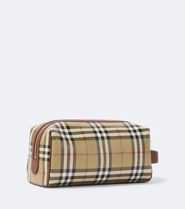 Burberry Check Canvas Toiletry Bag