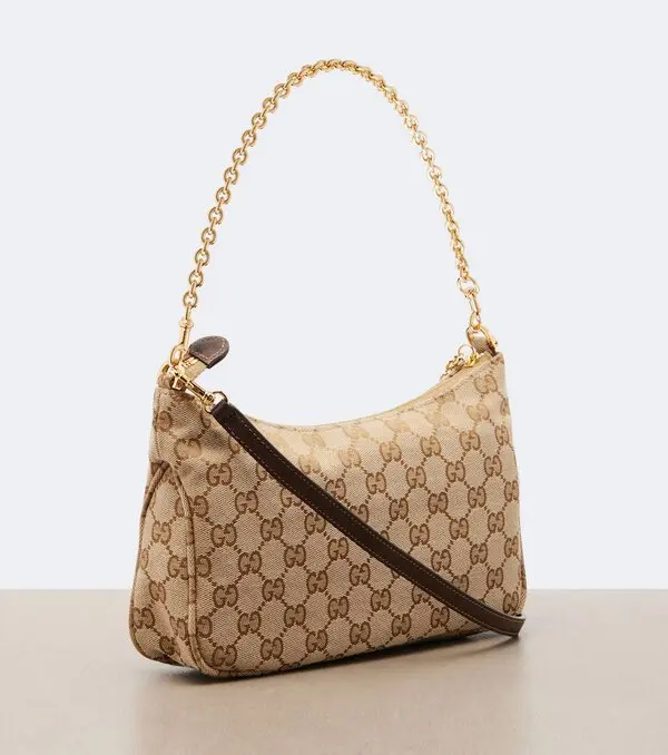 Gucci Lady Lunetta Small Gg Canvas Shoulder Bag