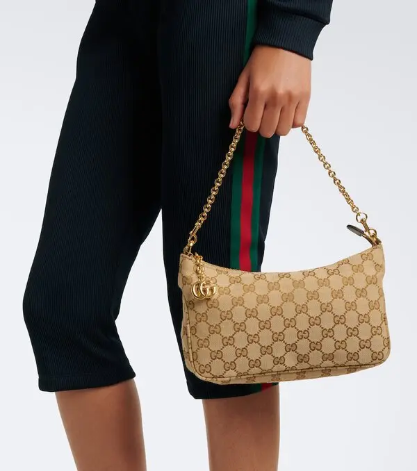 Gucci Lady Lunetta Small Gg Canvas Shoulder Bag