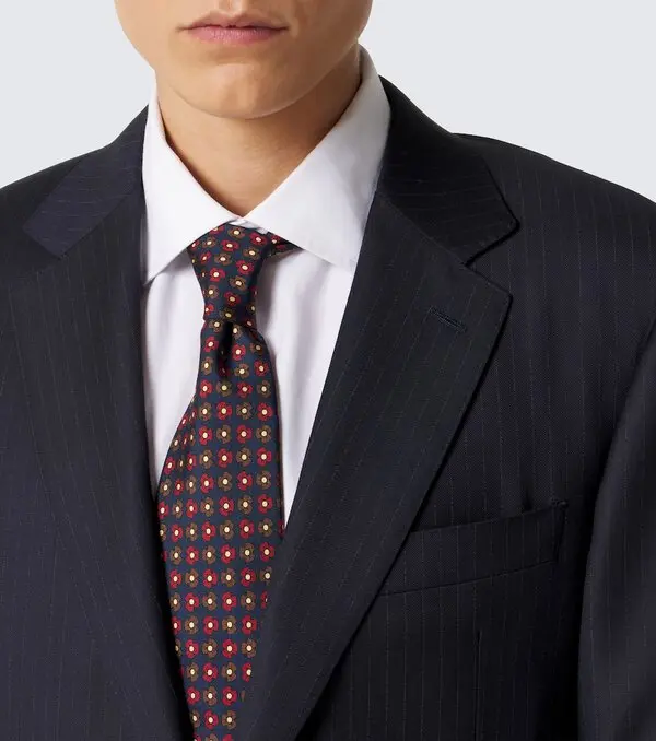 Rubinacci Printed Silk Tie