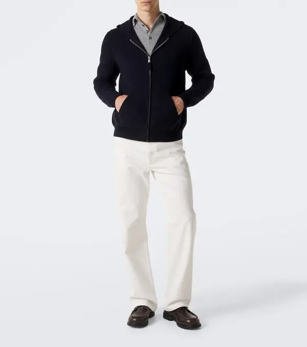 ALLUDE Hooded Wool And Cashmere Jacket