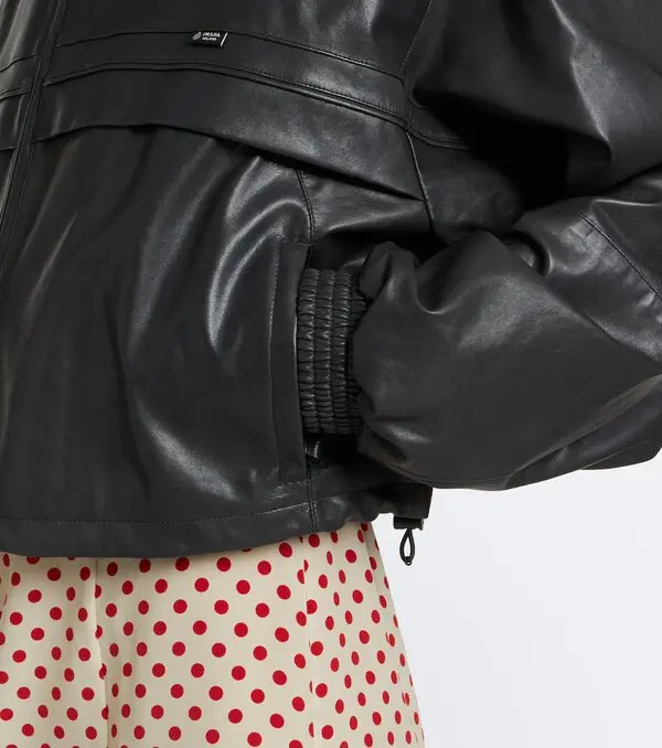 Prada Cropped Leather Jacket