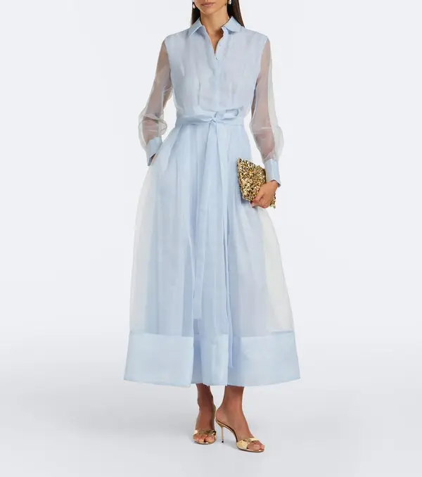 Simkhai Montgomery Shirt Dress - Blue