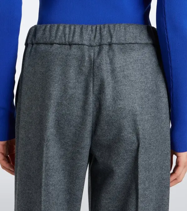 JIL SANDER Wool Wide-leg Pants - Grey