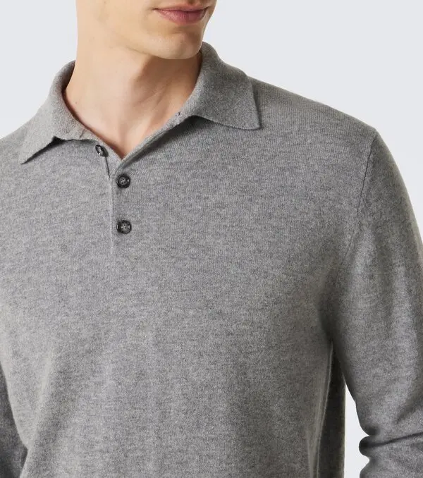 ALLUDE Cashmere Polo Sweater