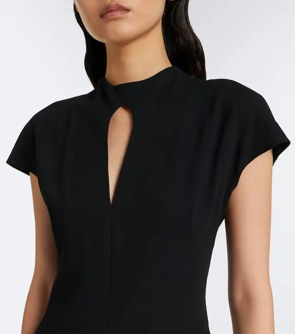 JIL SANDER Cutout Virgin Wool Minidress