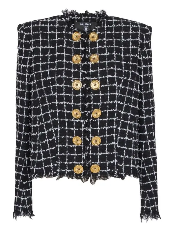 Balmain Tweed Jacket - Black