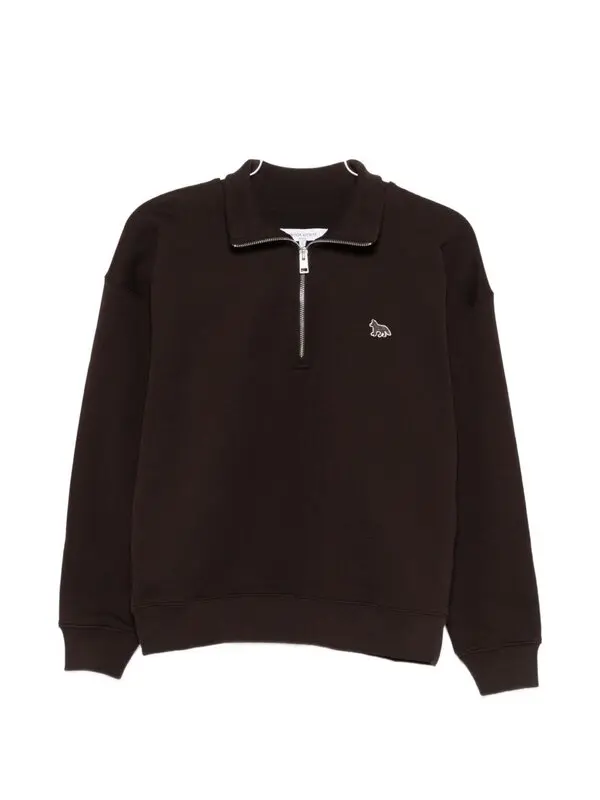 Maison Kitsuné Baby Fox Cotton Sweatshirt - Brown