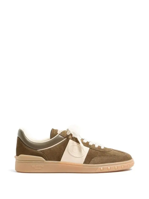 Valentino Garavani Upvillage Suede Leather Sneakers - Green