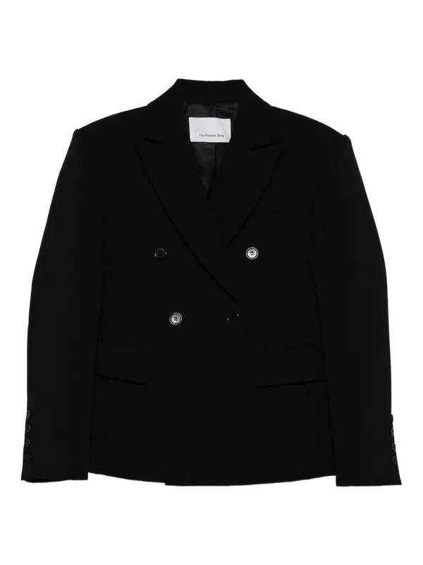 THE FRANKIE SHOP Doyer Double-breasted Blazer Jacket - Black