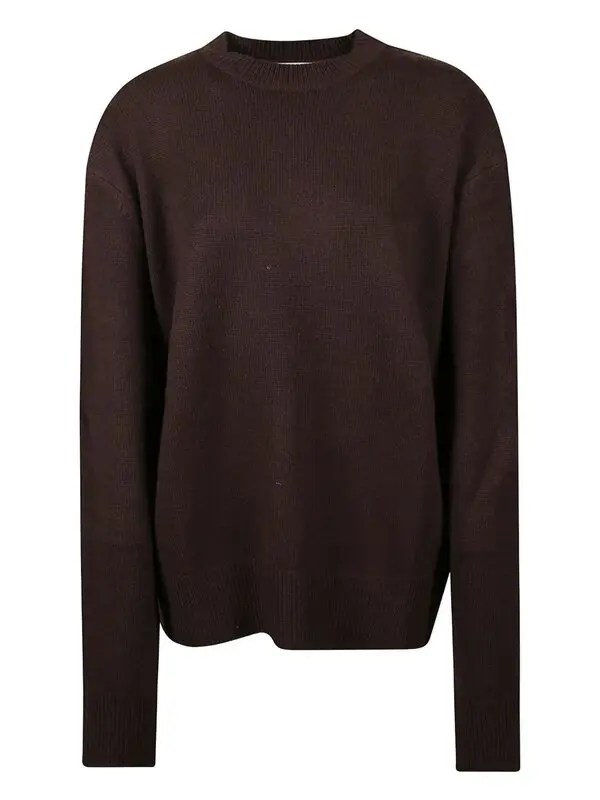 THE FRANKIE SHOP Rafaela Wool Oversized Sweater - Brown