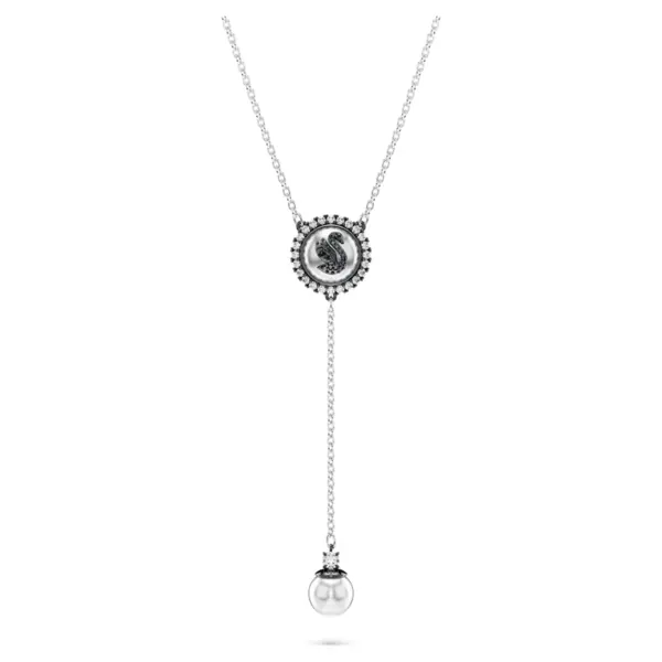 SWAROVSKI Swan Y Pendant - Grey