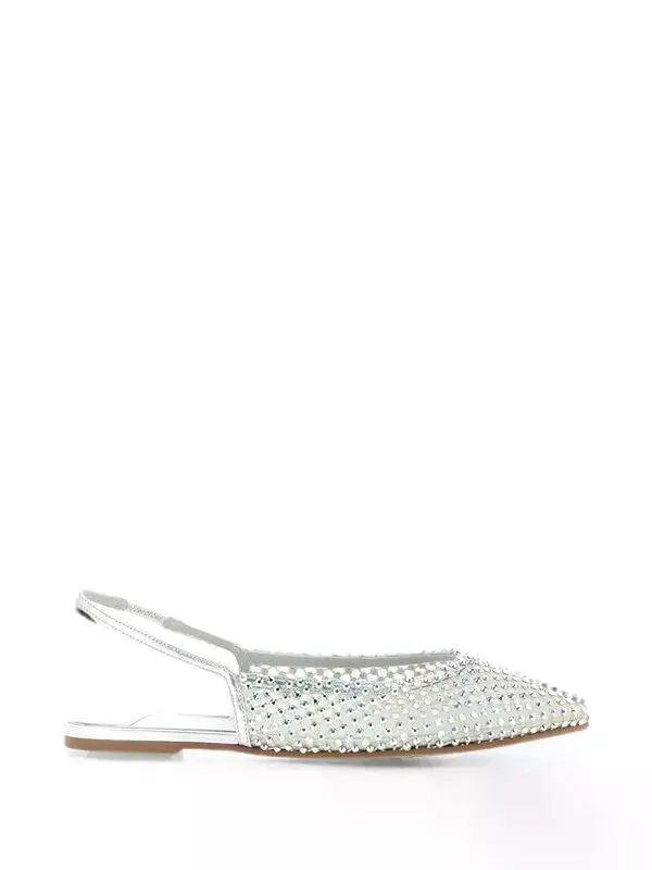 LE SILLA Gilda Crystal-embellished Ballet Flats - Silver