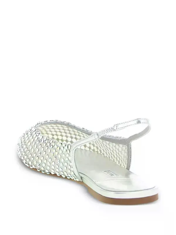 LE SILLA Gilda Crystal-embellished Ballet Flats