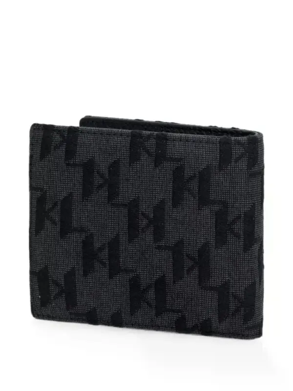 Karl Lagerfeld Monogram-print Bi-fold Wallet