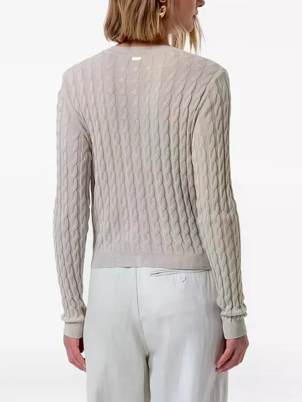 FRACOMINA Sequin-embellished Cable-knit Cardigan