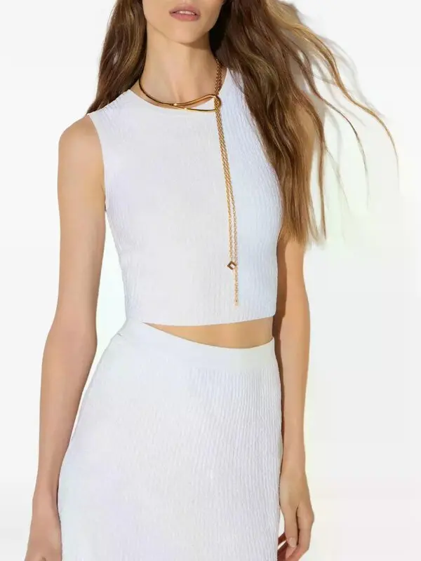 Elisabetta Franchi Top In Knit Fabric