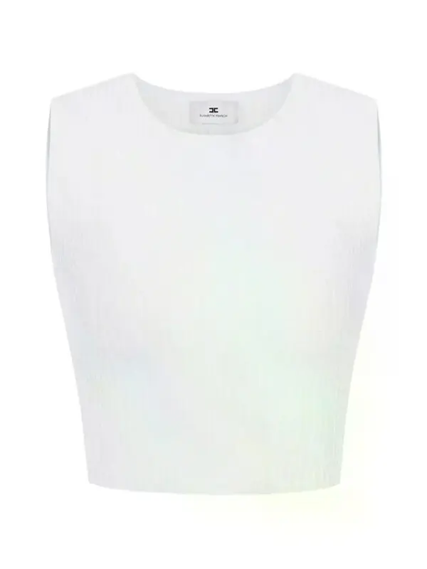 Elisabetta Franchi Sleeveless Knit Top - Neutrals