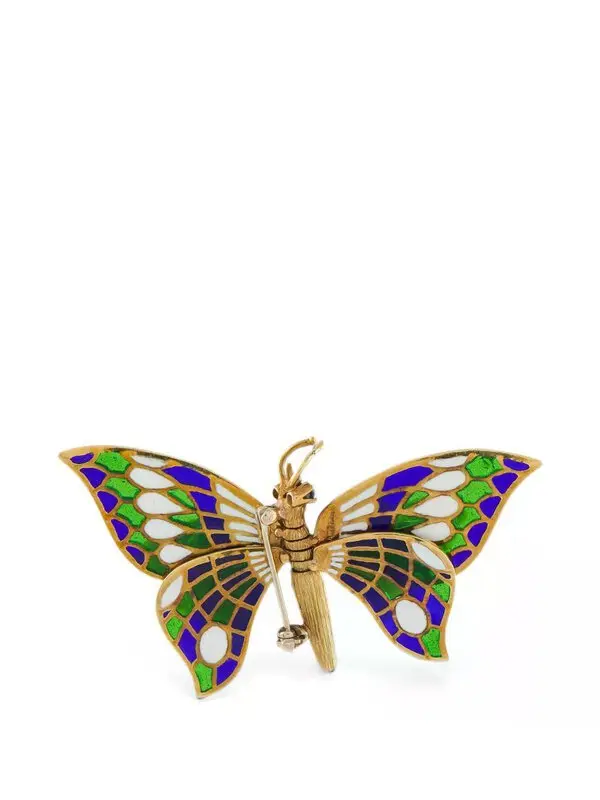 LB EXCLUSIVE Plique-à-jour Butterfly Brooch