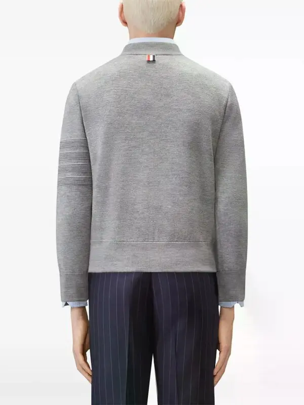 Thom Browne Milano-stitch 4-bar Bomber Jacket