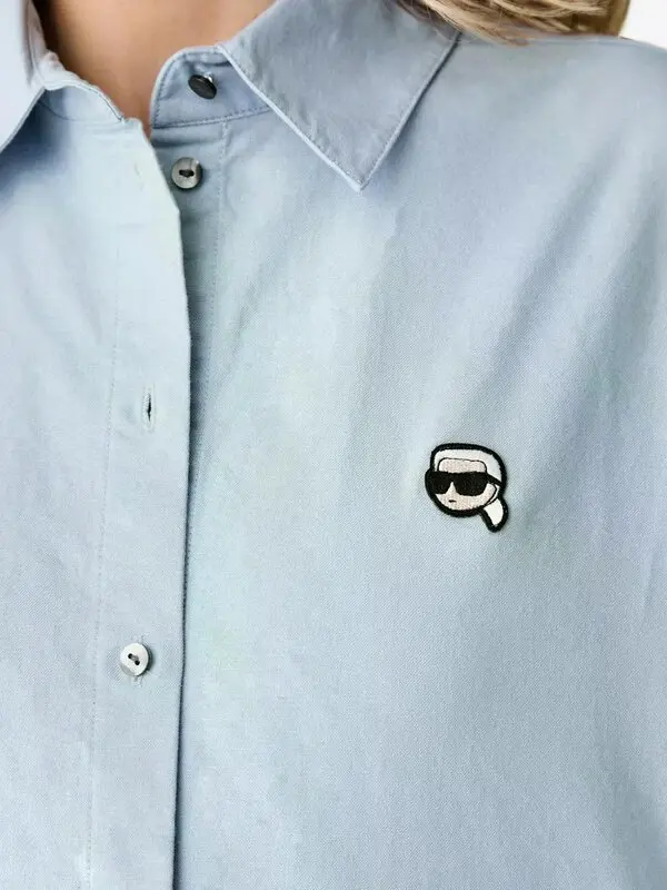 Karl Lagerfeld Logo-patch Button-down Shirt