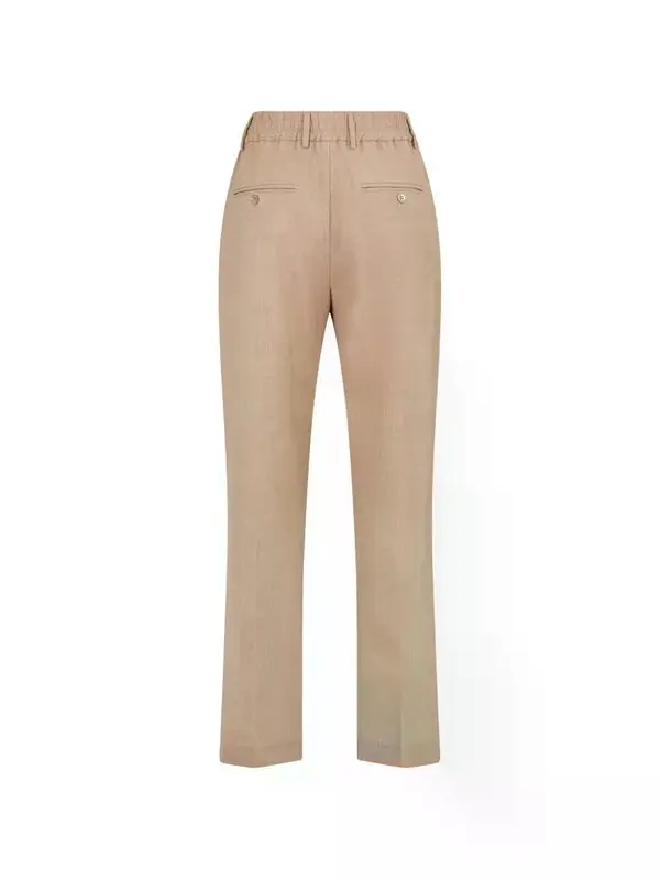 MOORER Antonia High-waisted Drawstring Trousers