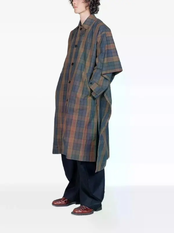 Henrik Vibskov Uncut Tartan-check Coat