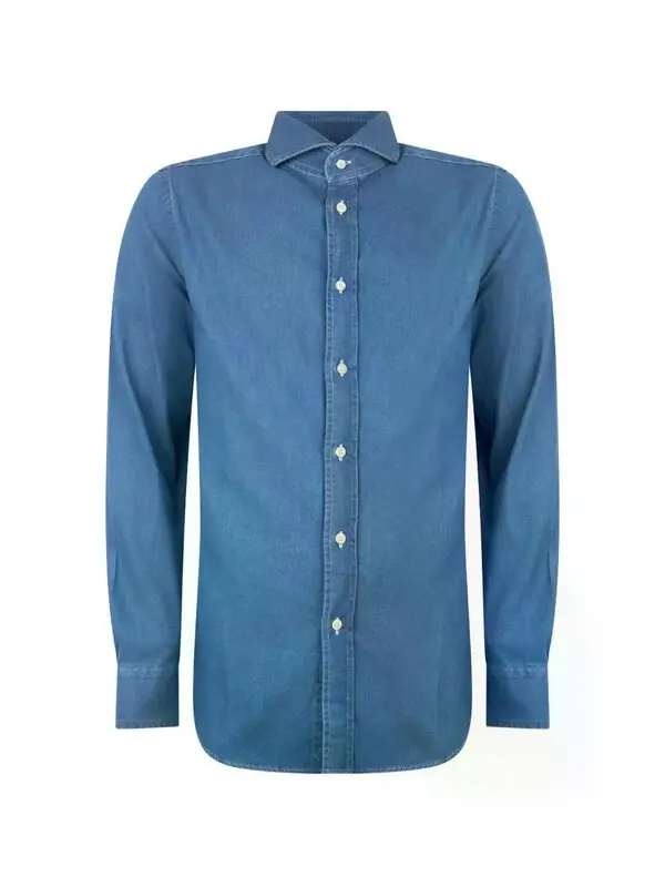 MOORER Long-sleeve Shirt - Blue