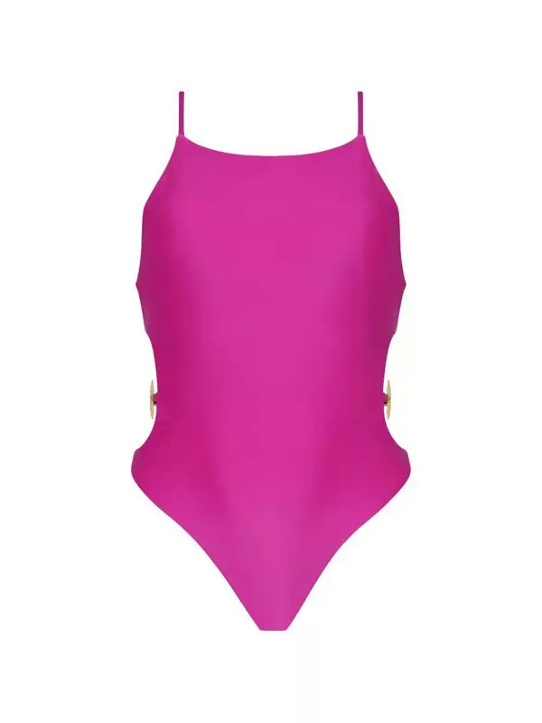 AMIR SLAMA X Tati Barbieri Cut-out Starfish-embellished Swimsuit - Pink