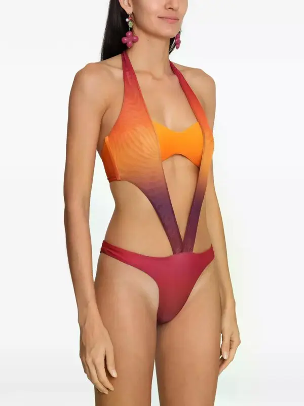AMIR SLAMA X Tati Barbieri Gradient-effect Swimsuit