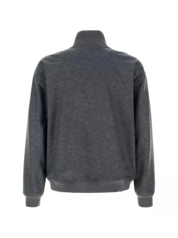 JIL SANDER High-neck Zip-up Jacket - Grey