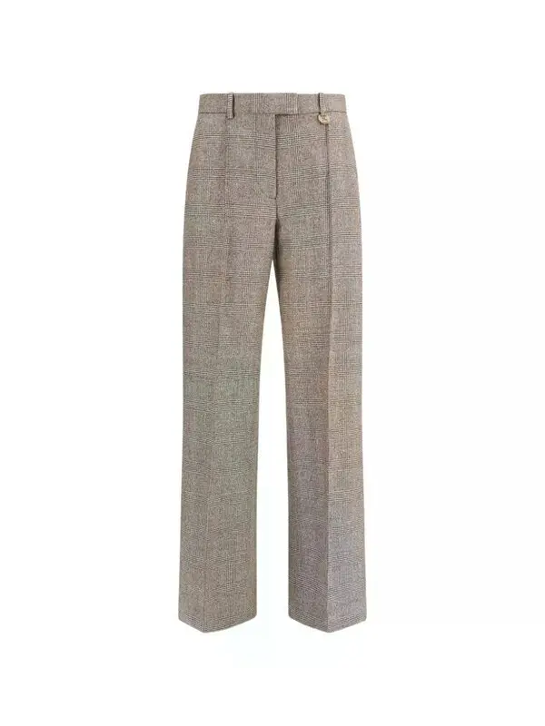Burberry Check Tailored Trousers - Brown