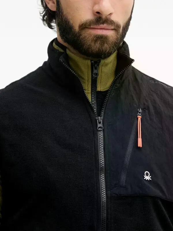 BENETTON Logo-patch Zip-up Vest