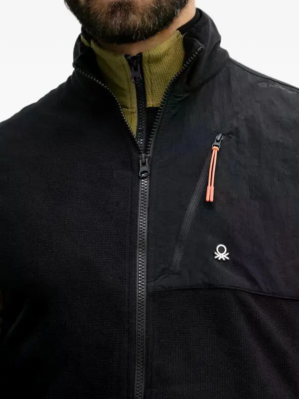 BENETTON Logo-patch Zip-up Vest
