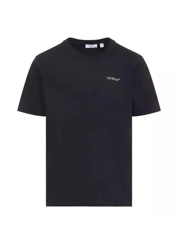 Off-White Logo-print Cotton T-shirt - Black