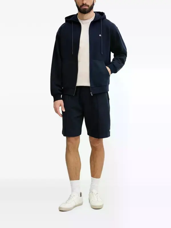 BENETTON Logo-patch Zip-up Hoodie