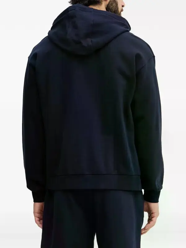 BENETTON Logo-patch Zip-up Hoodie