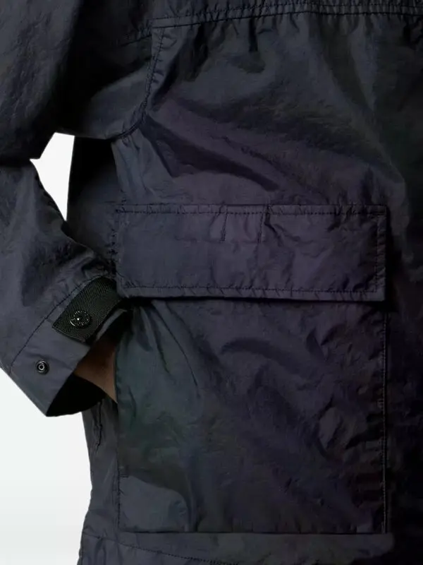 Stone Island Hooded Logo-patch Jacket