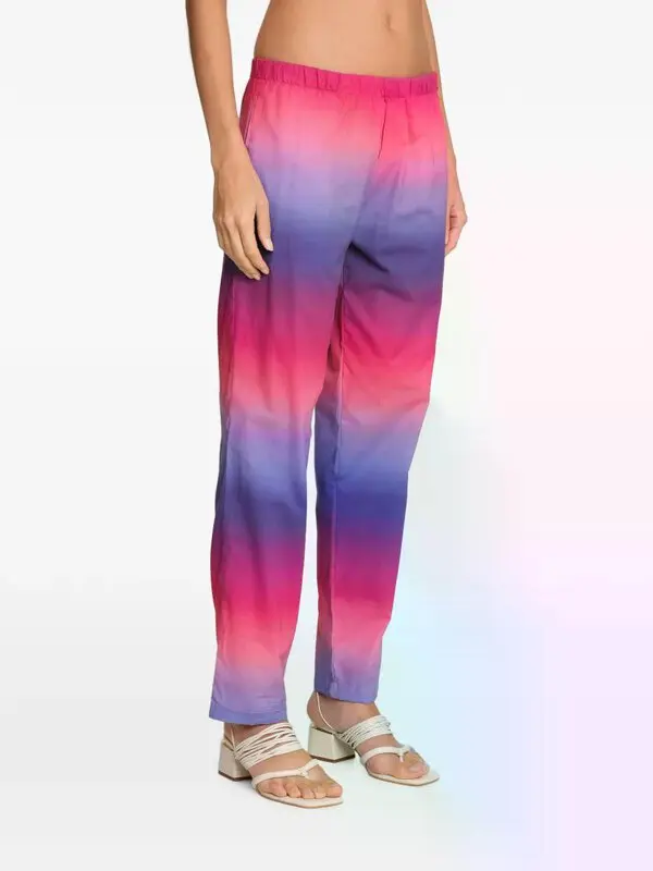 AMIR SLAMA X Tati Barbieri Ombre-effect Straight-leg Trousers