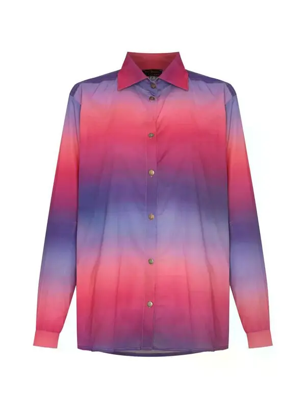 AMIR SLAMA X Tati Barbieri Gradient-effect Long-sleeved Shirt