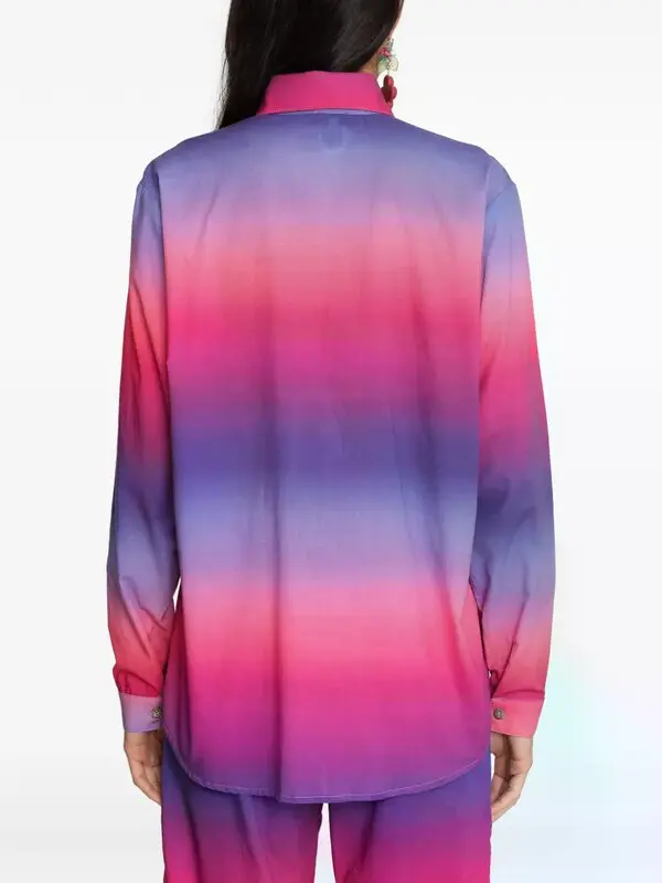 AMIR SLAMA X Tati Barbieri Gradient-effect Long-sleeved Shirt