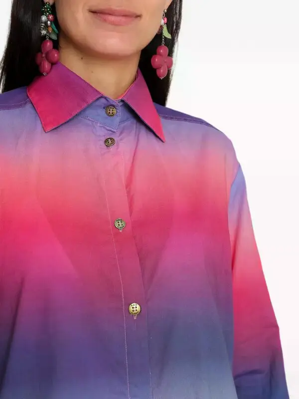 AMIR SLAMA X Tati Barbieri Gradient-effect Long-sleeved Shirt