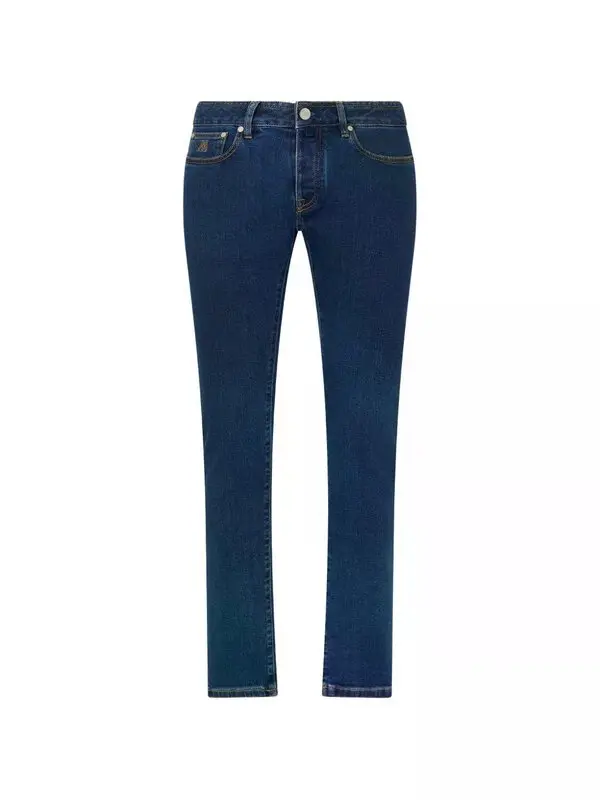MOORER Slim-fit Jeans - Blue