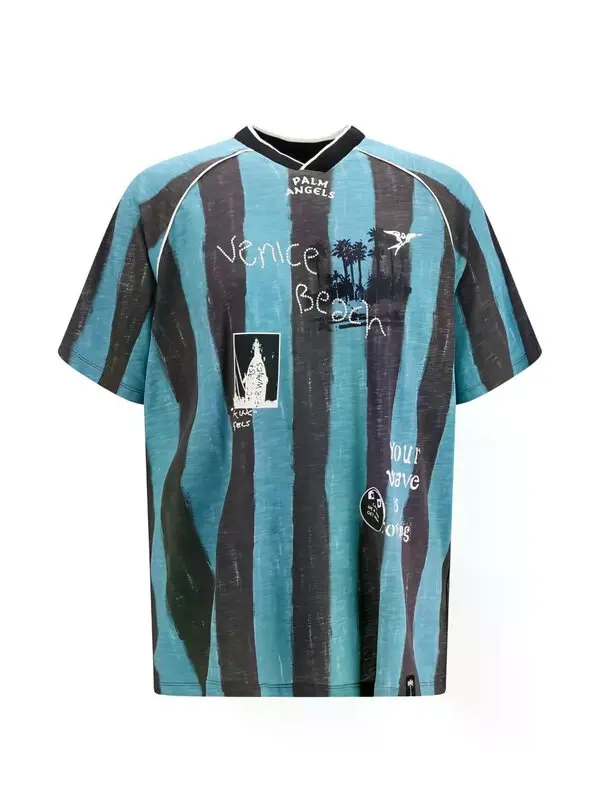 Palm Angels Soccer Cali T-shirt - Blue