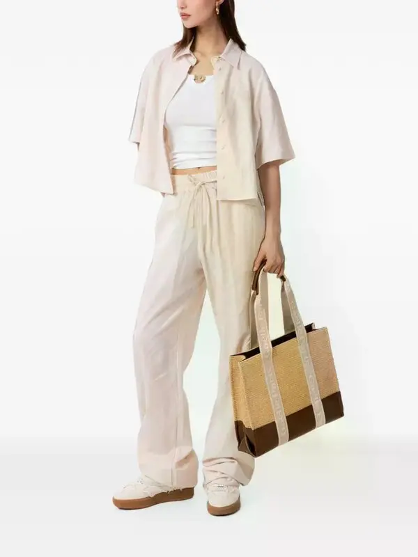 GAELLE PARIS Cropped Short-sleeve Shirt