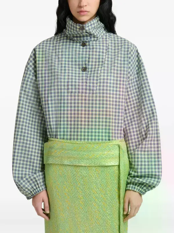 Marni Checked Drawstring Shirt