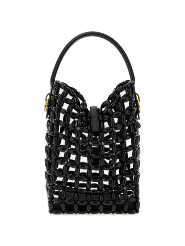 Saint Laurent Le 37 Beaded Tote Bag - Black